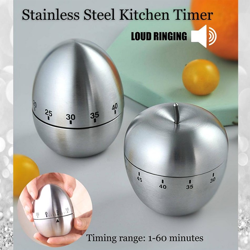 Kitchen Mechanical Timer Egg Type Timer 60 Minutes Student Timer Baking ...
