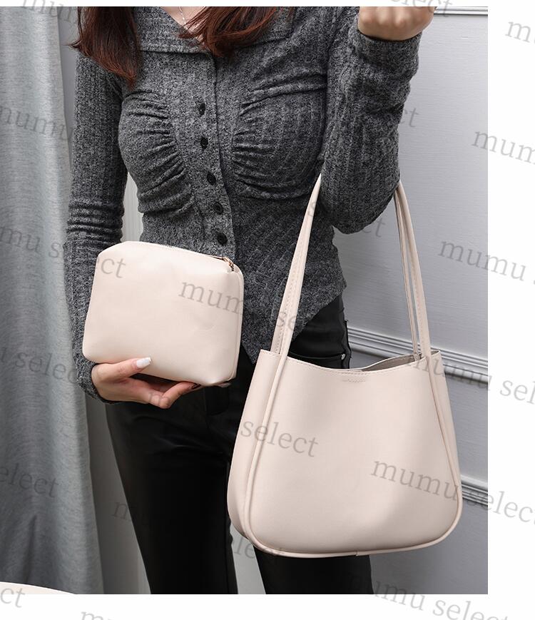 【High-End Mumu】 3074 Japanese Simple 2in1 Leather Woman Shoulder Bag ...
