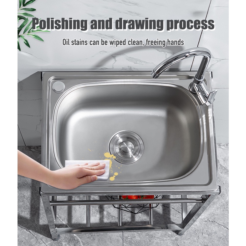kitchen sink lababo stainless Stand 304 Single Double Portable ...