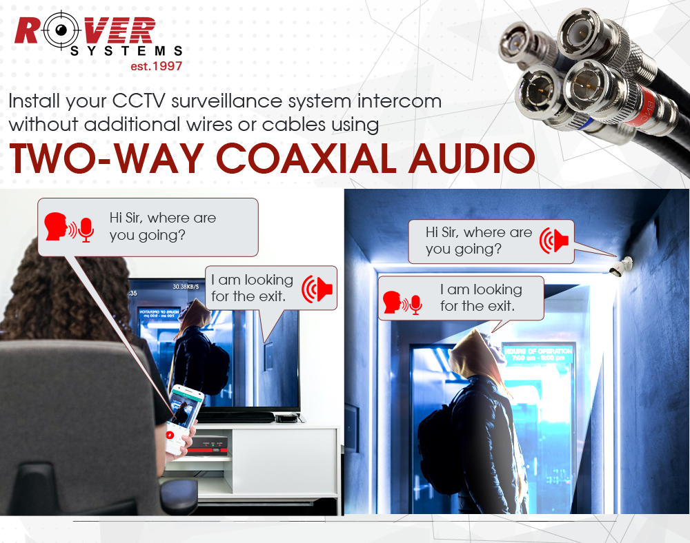 Rover Systems 2MP XVI DUAL LIGHT Bullet Outdoor w/ TWO-WAY COAXIAL ...