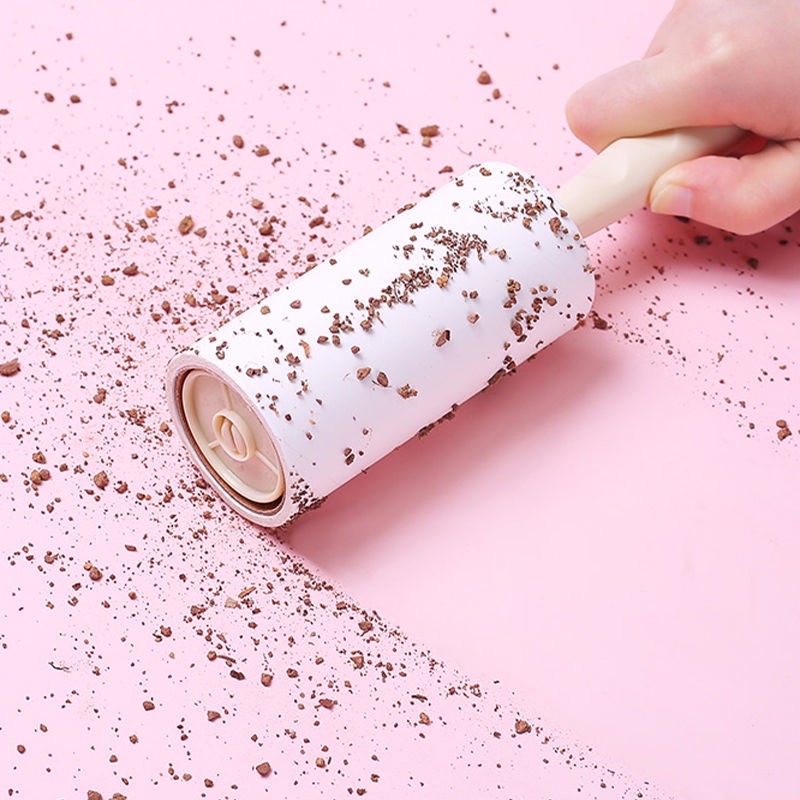 Roller Lint Remover Strong Sticky Dust Paper 60 Sheets Clothes Coat Pet ...