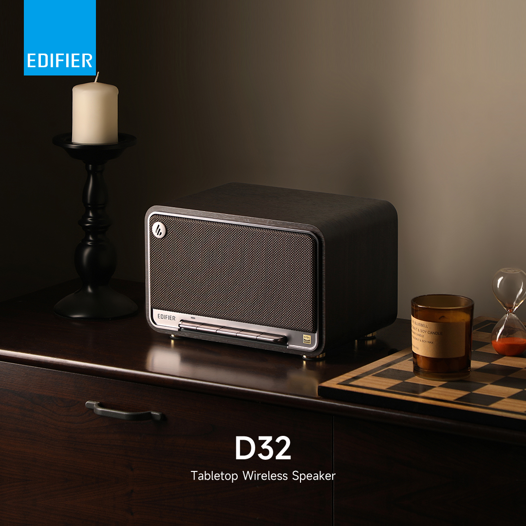Edifier D32 Hi-Res Audio and Hi-Res Audio Wireless certified Tabletop ...