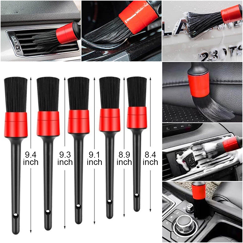 Auto007 12pcs Car Cleaning Brush Kit Universal Car Seat Detailing Tire ...