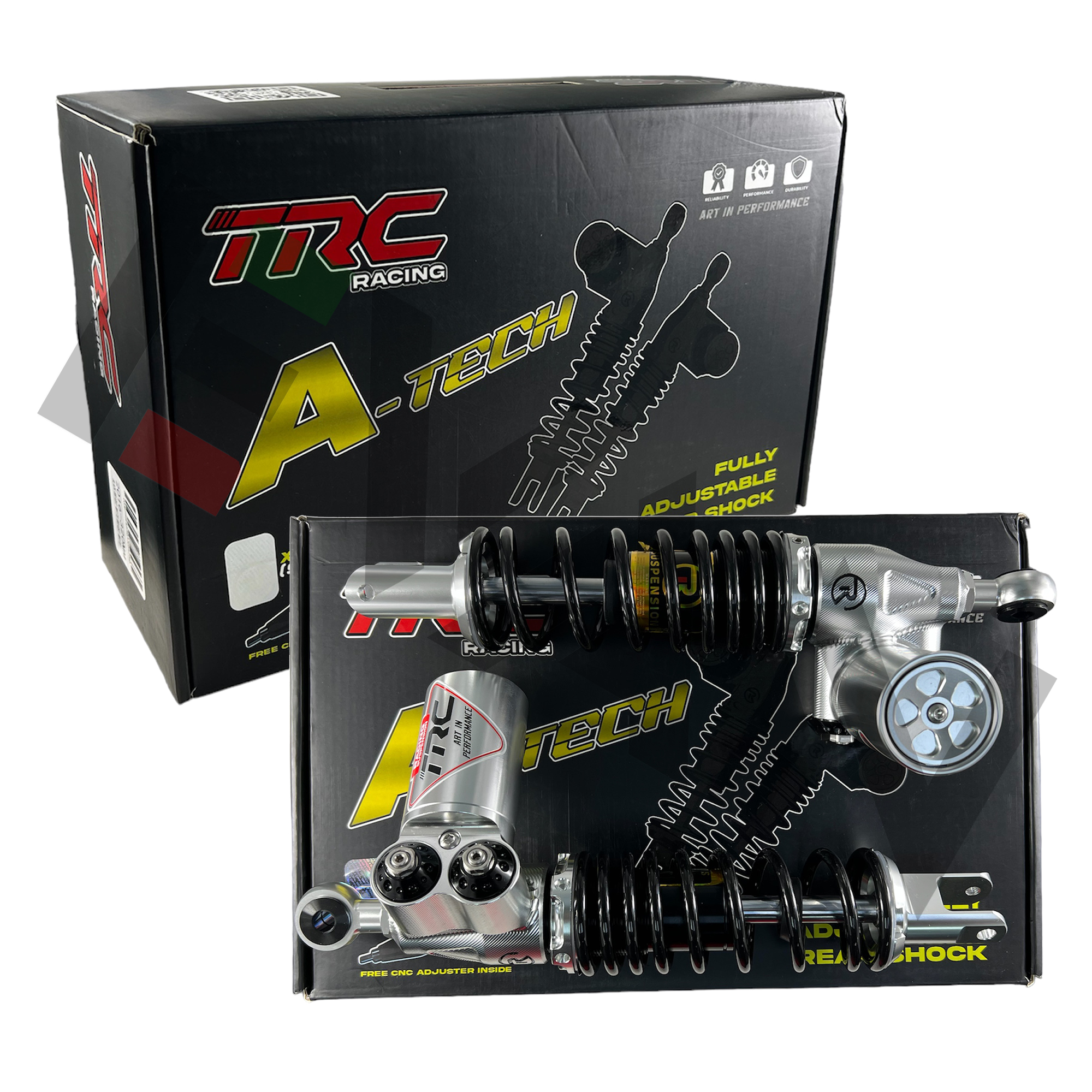 TRC SHOCK AI TECH FULLY ADJUSTABLE REAR 320mm SHOCK SUSPENSION FOR NMAX ...