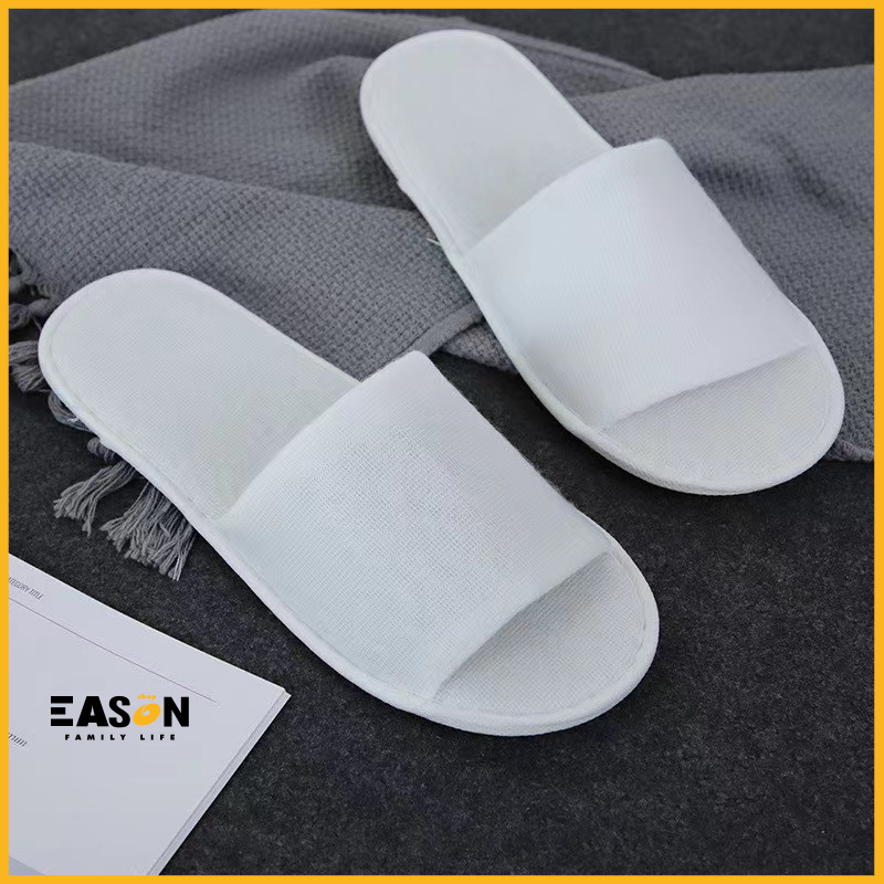 EasonShop COD Towelling Open Closed Toe Hotel Slipper Spa Shoes ...