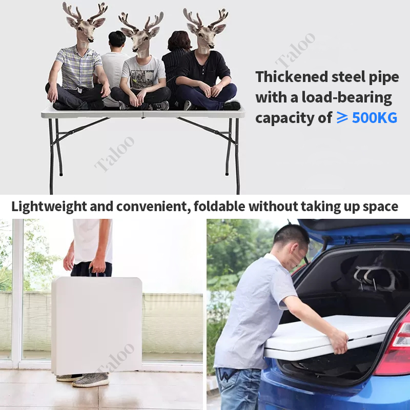 Folding Table 1.8M Foldable Table Portable Outdoor Folding Table Dining ...