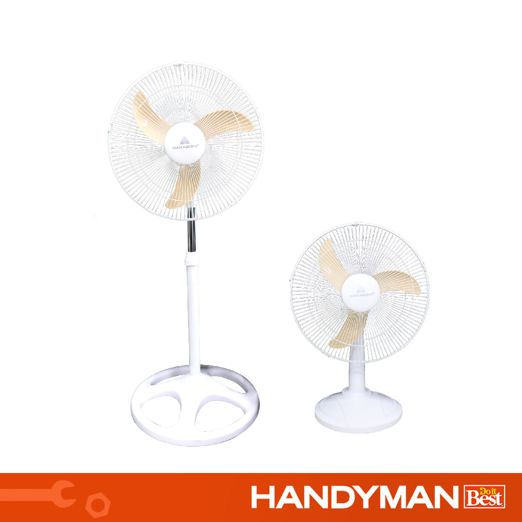 Hanabishi Desk Fan and Stand Fan Bundle (HHANDY16SF/16DF) | Shopee ...
