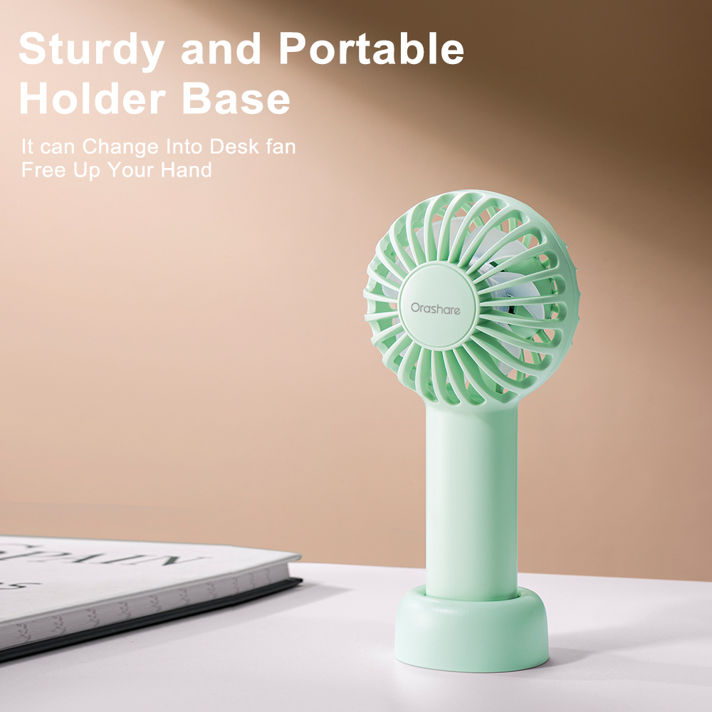 Orashare HF02 Mini Fan Portable and Lightweight 3 Speed Wind Hand Fan ...