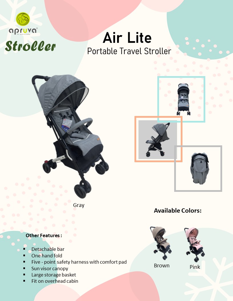 Apruva AirLite Portable Travel Stroller SE104P | Shopee Philippines
