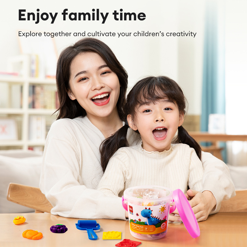 Deli 12Pcs Color Clay Toy Set DIY Lightweight Clay Children Toy Gift ...