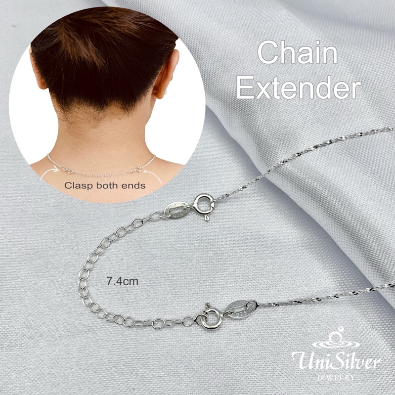 Unisilver 925 Sterling Silver Chain Extender (UC155-1011) | Shopee ...