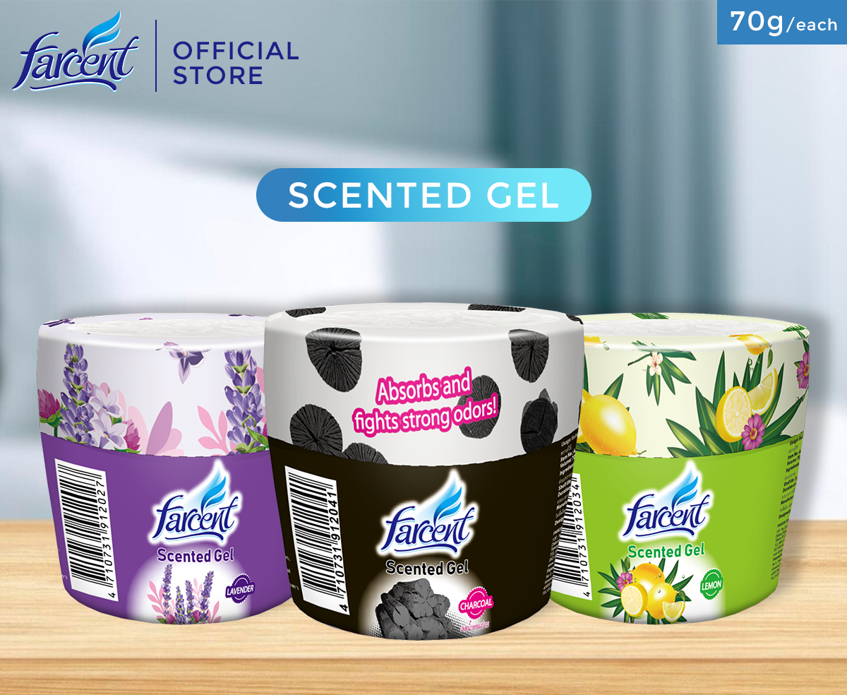 Farcent Air Freshener Scented Gel - Lavender 70g | Shopee Philippines