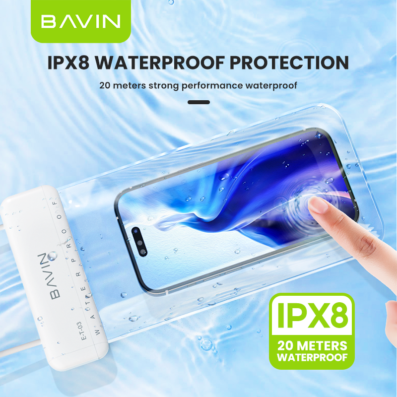 BAVIN ET03 Waterproof Phone Bag Touch-Screen Underwater Phone Pouch for ...