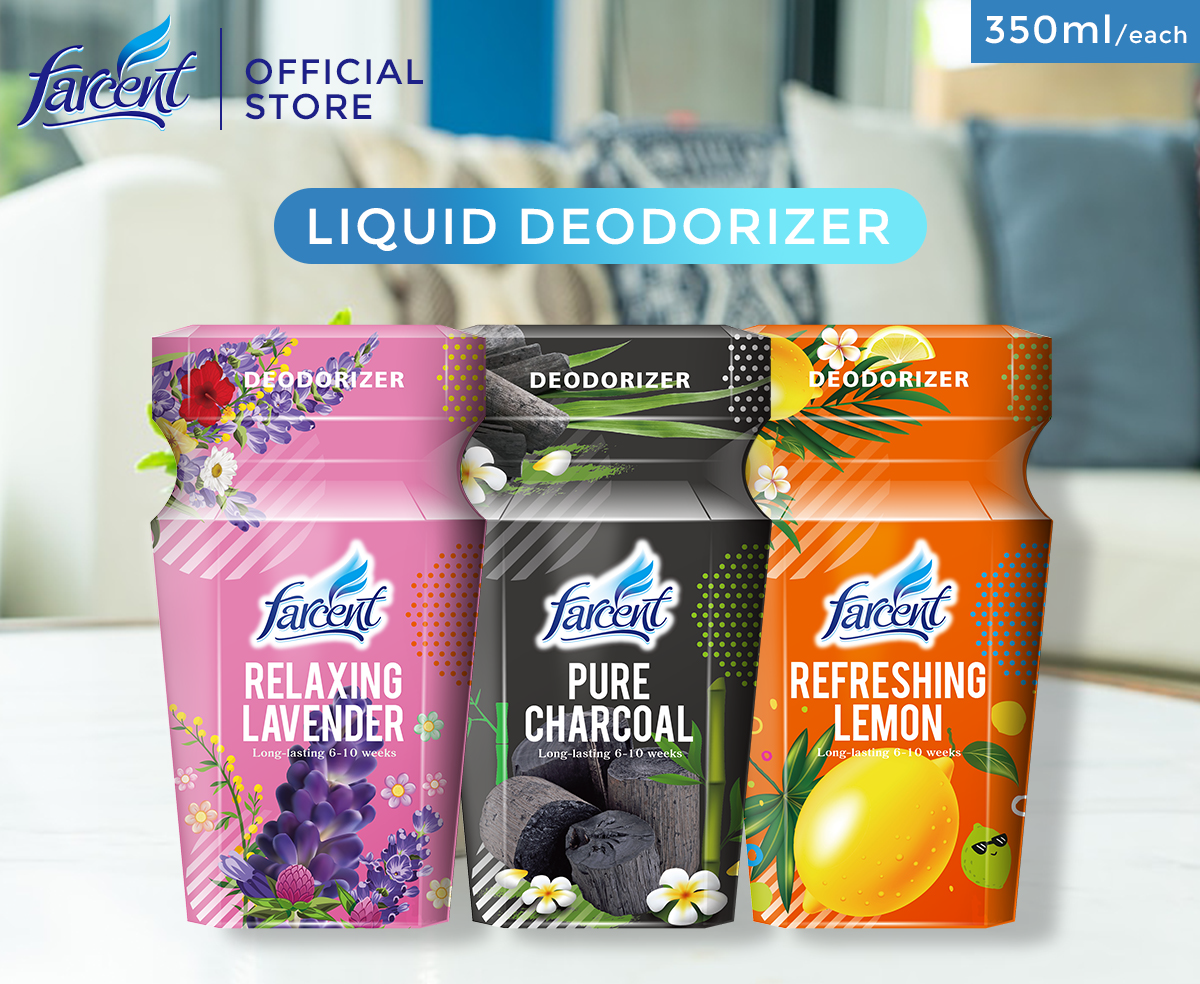 Farcent Liquid Deodorizer - Charcoal Set of 2 (350ml each) | Shopee ...