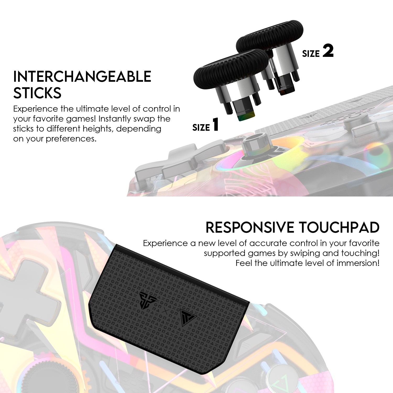 Fantech WGP14V2 Nova Pro Wireless & Wired Gamepad | 6-Axis Gyro ...
