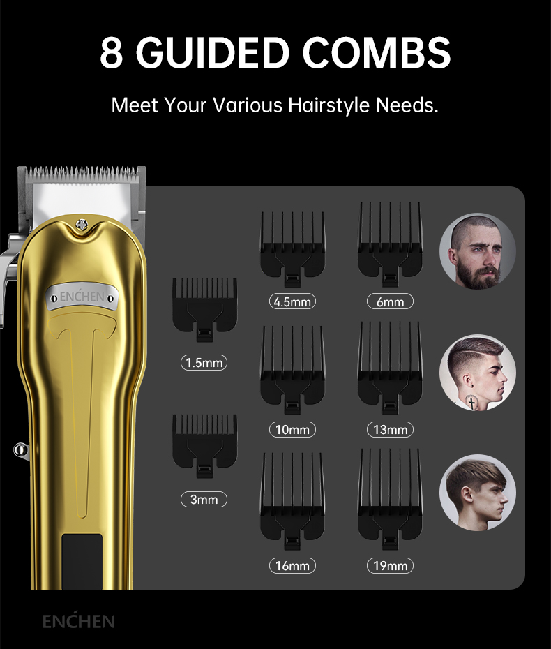 Enchen Electric Hair Clipper Trimmer Boost 3 Hair Razor Professional ...