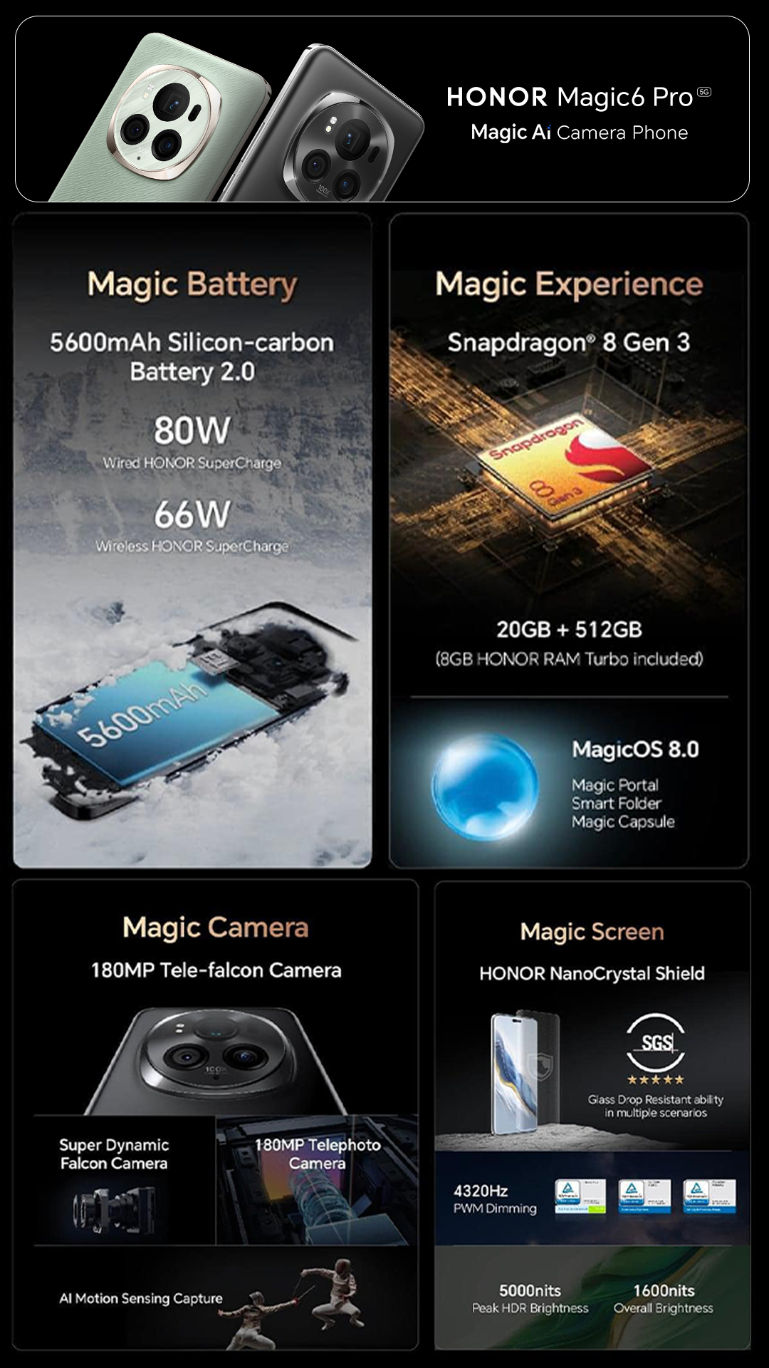 HONOR Magic6 Pro 5G - Magic AI Camera Phone | Shopee Philippines