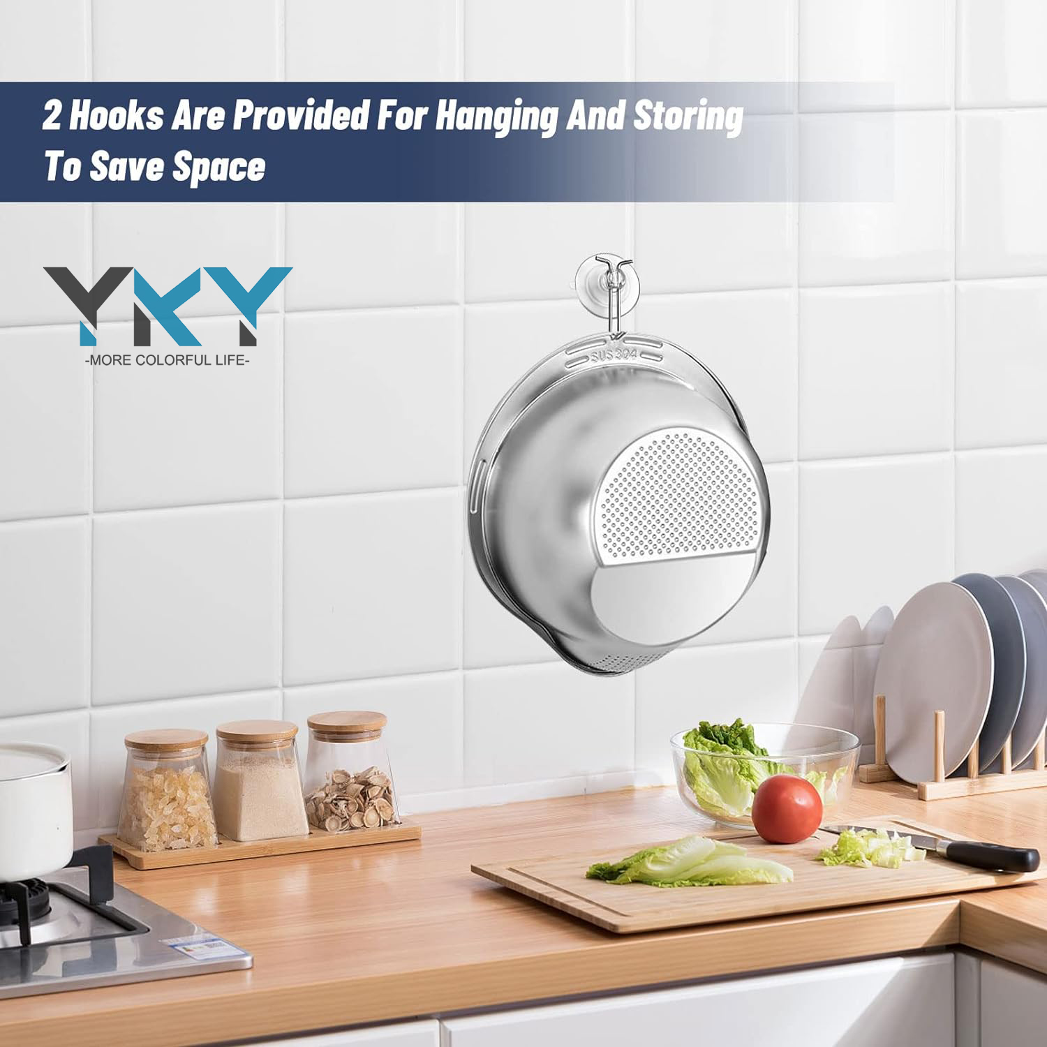 Versatile Strainer Rice Washer Stainless Steel Drainers Colander for ...