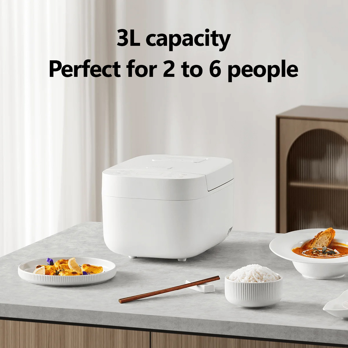 [1Year Warranty] Xiaomi Smart Multifunctional Rice Cooker 3L High Power ...
