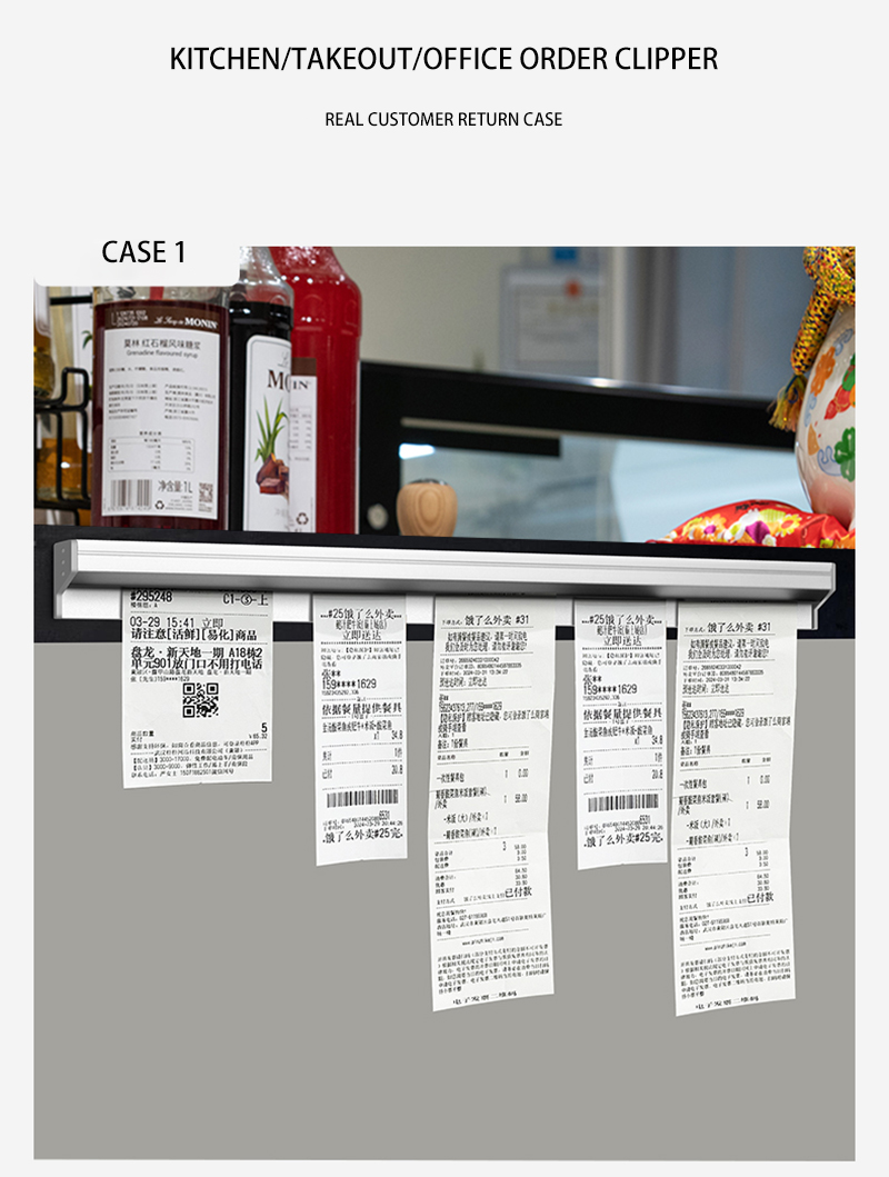 SVIAO High-end No Punching Stick Restaurant Kitchen Menu Clip Holder ...