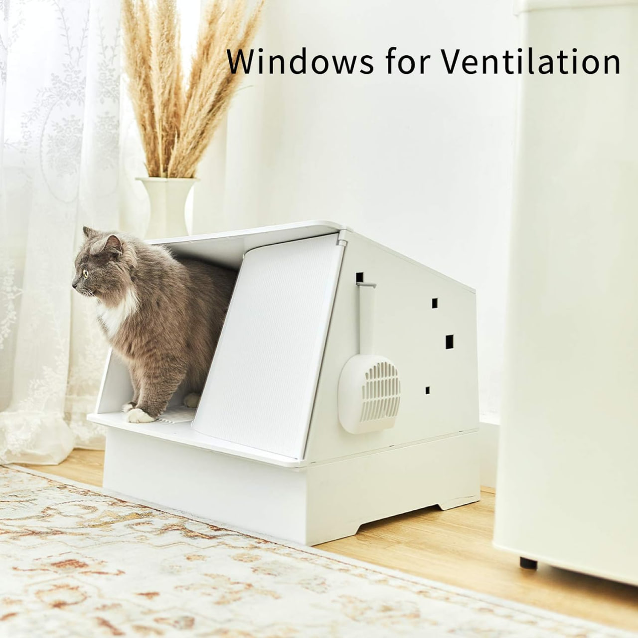 PETKIT White Villa Cat Litter Box | Shopee Philippines