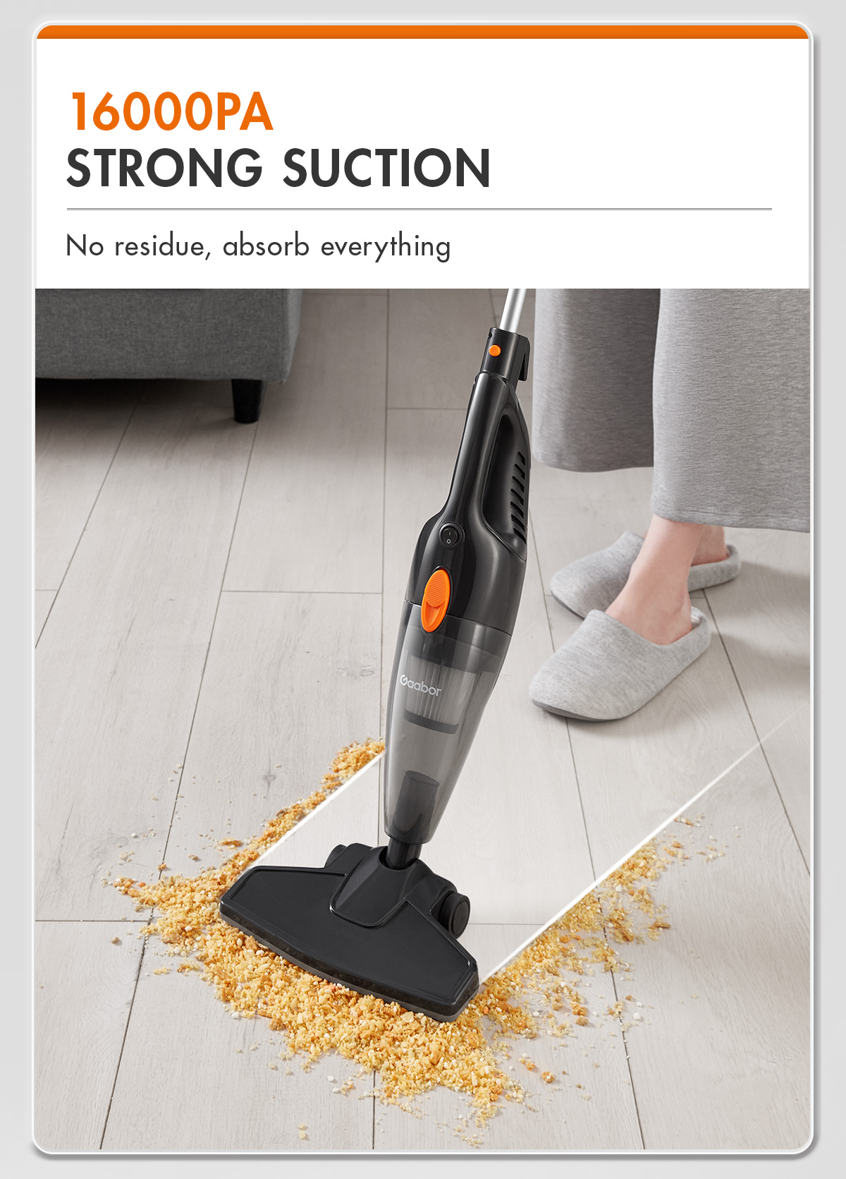 Gaabor Vacuum Cleaner For Home 2-In-1 Multi-Use Portable Vacuum ...