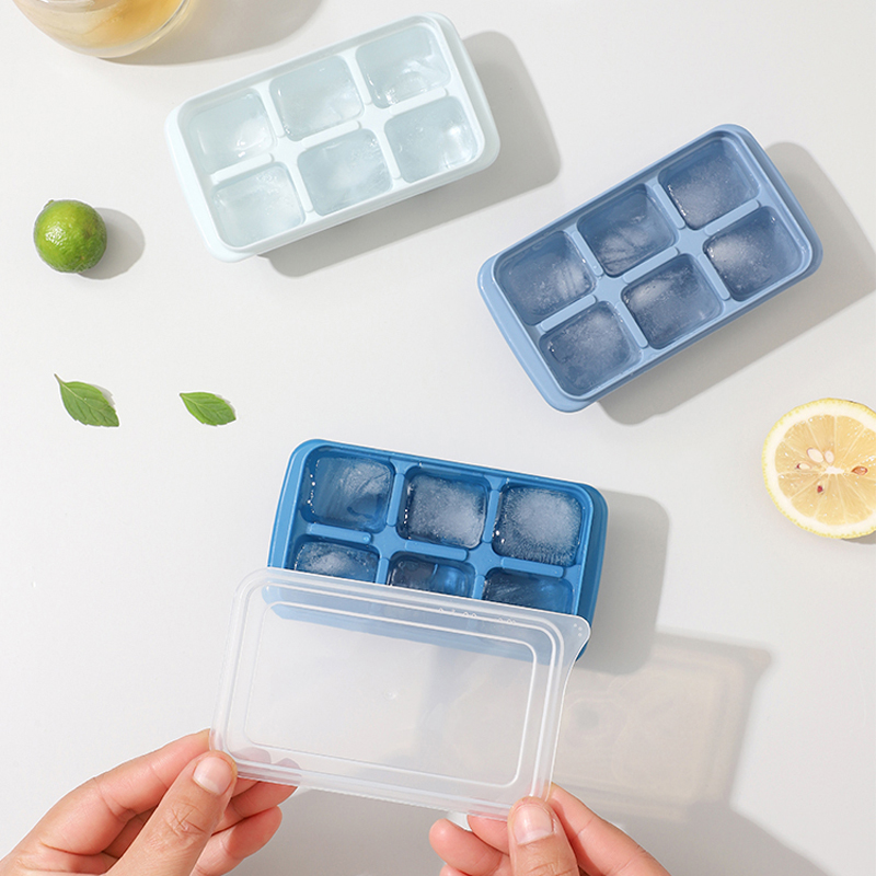 6 grids Silicone with cover Cream Whiskey Cocktail Cold Drink Ice ...