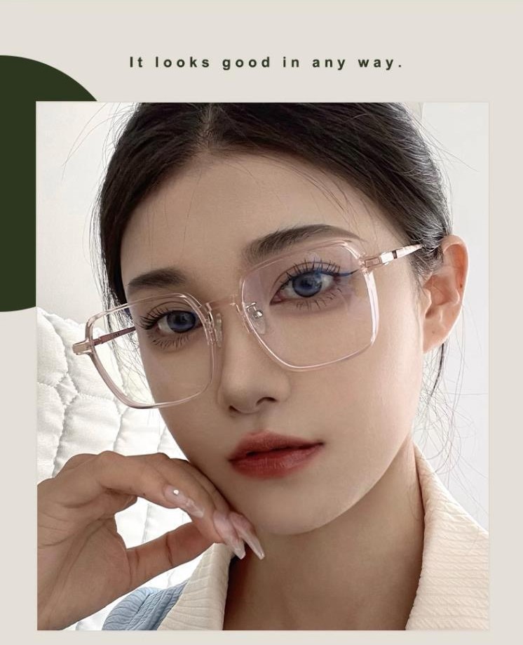 Photochromic Anti Radiation large frame Glasses Shades for Woman ...