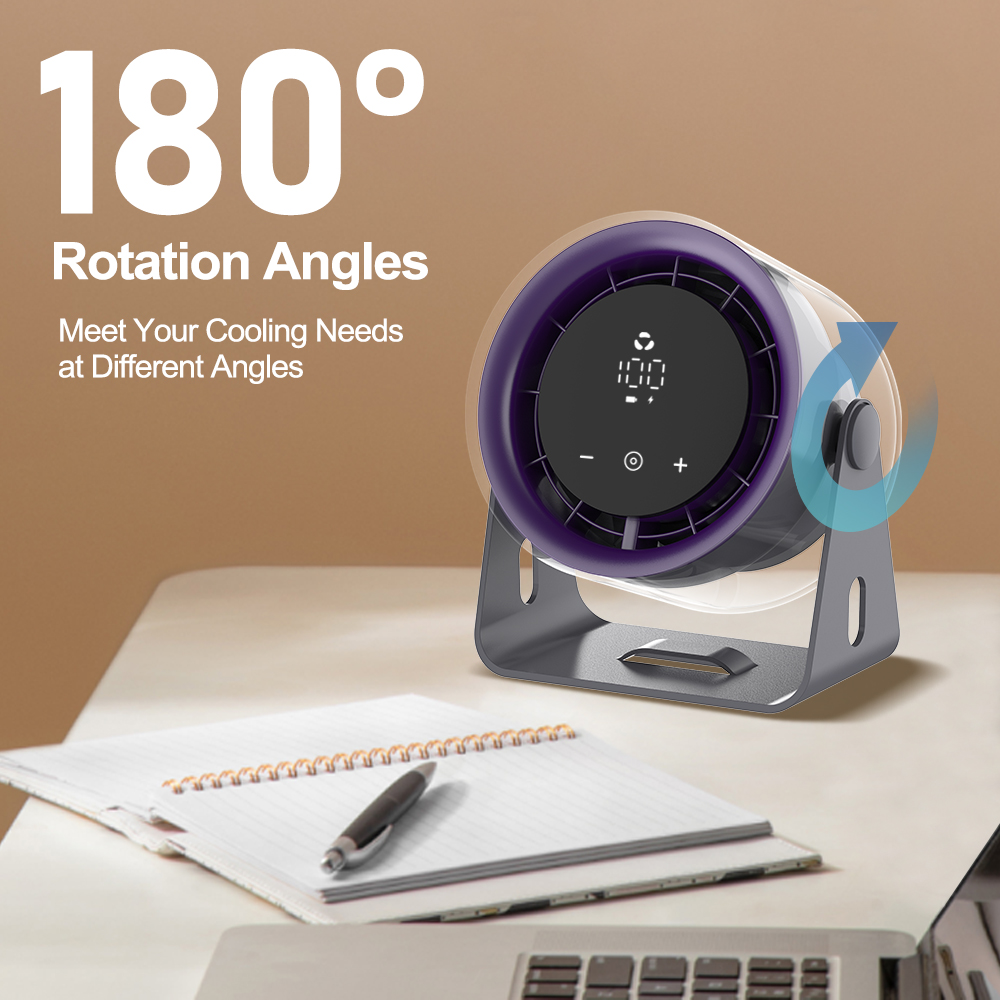 Orashare DF03 High Speed Desk Fan Rechargeable Fan 100 Gears Strong ...