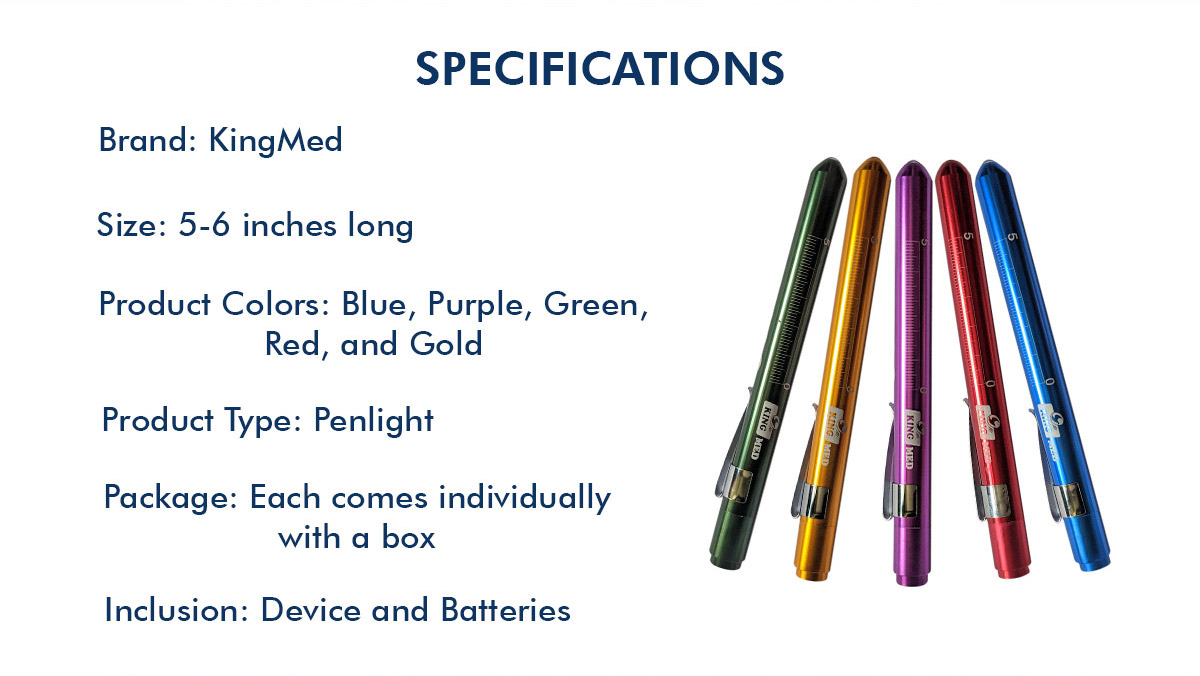 KingMed Medical Pen Light - Diagnostic Tool for Nurses and Healthcare ...