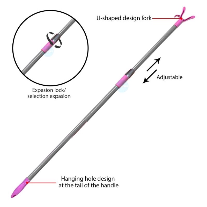 ADJUSTABLE PANUNGKIT NG DAMIT /RANDOM COLOR /SCALABLE clothing rod ...