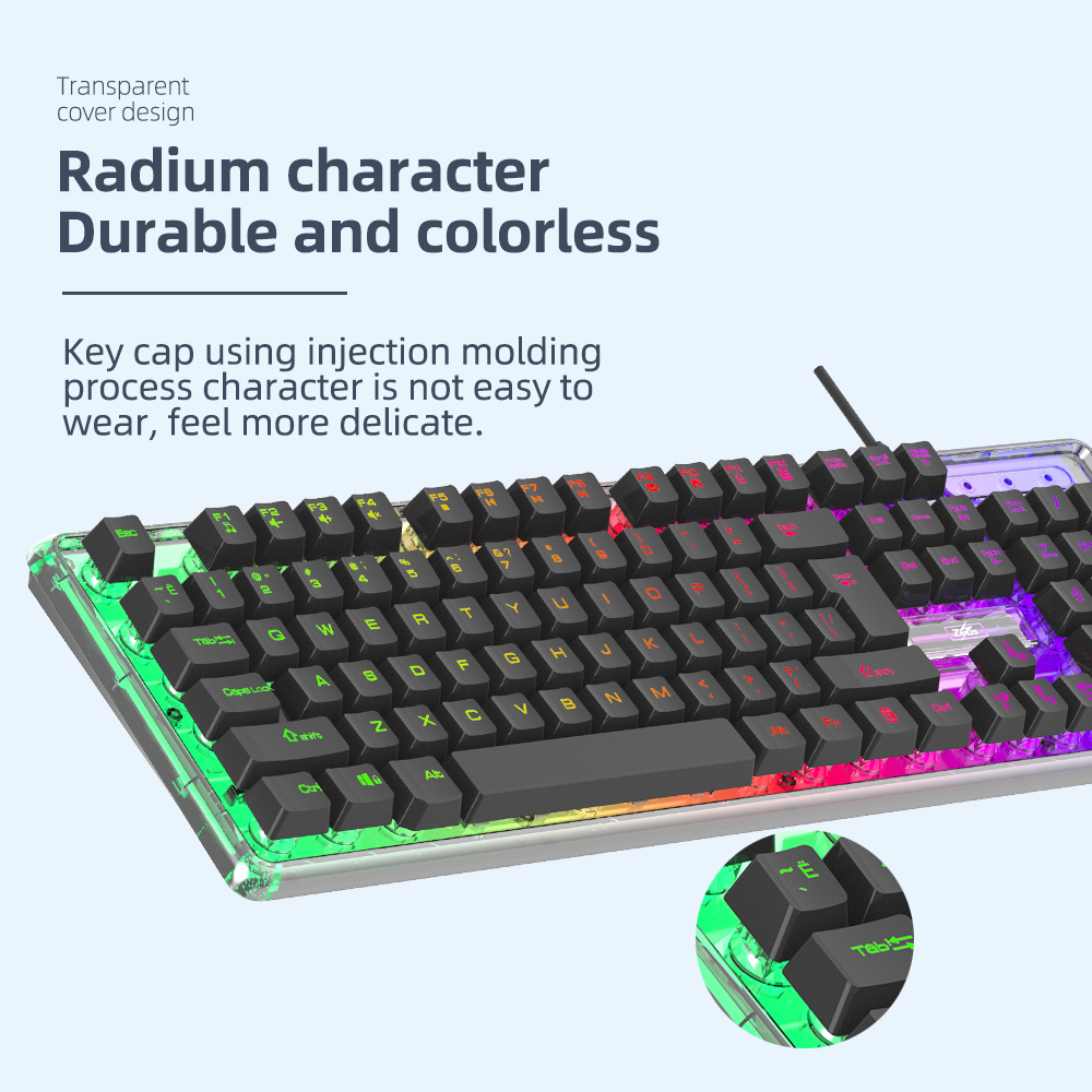 Zeus K988 ( Darth-Vader ) Real RGB Mechanical Feel Gaming Keyboard ...