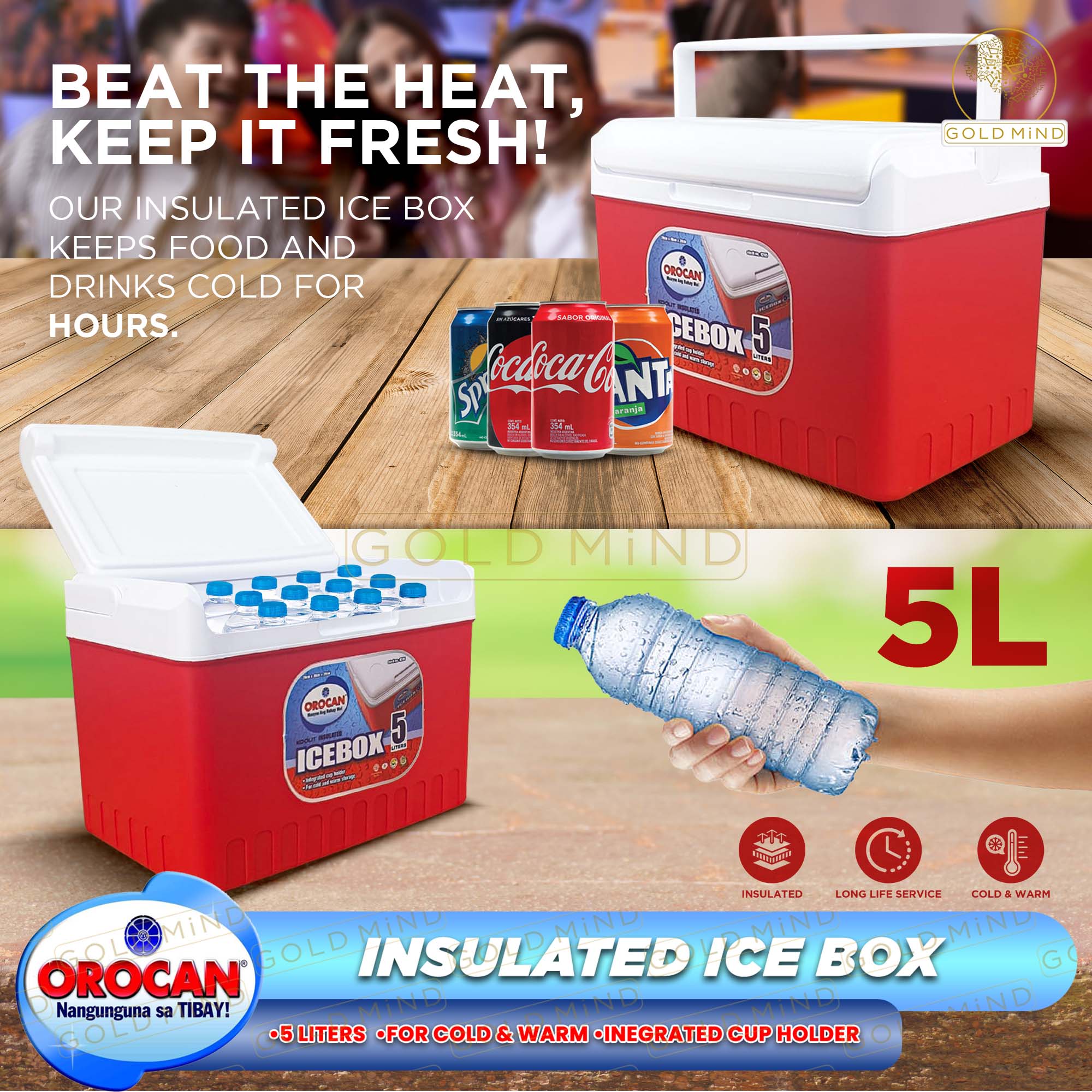 Orocan Icebox 8 & 5 Liters Insulated Ice Box | Shopee Philippines