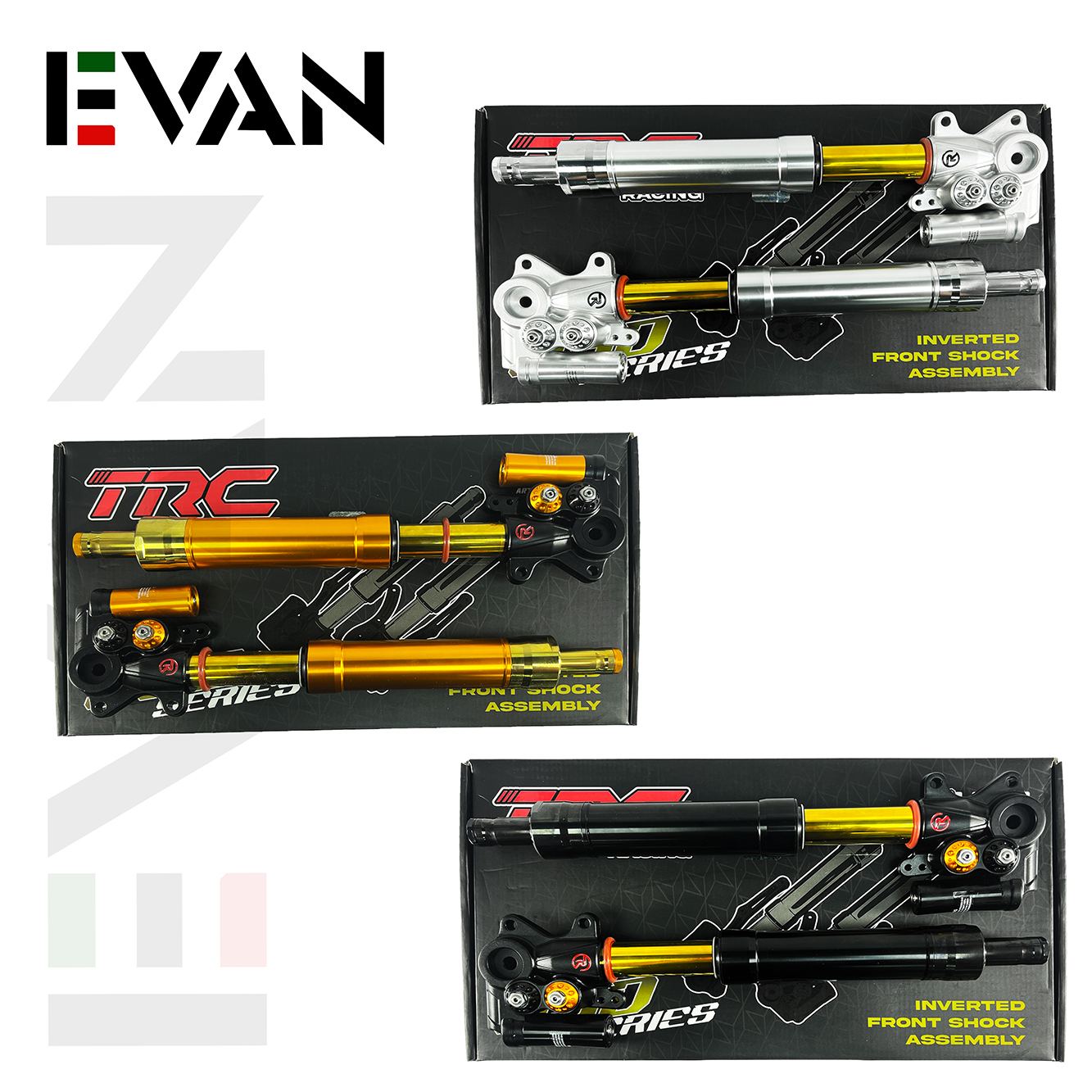 EVAN.PH TRC AEROX V1/V2 CNC Front Shock Assembly Adjustable Compression ...