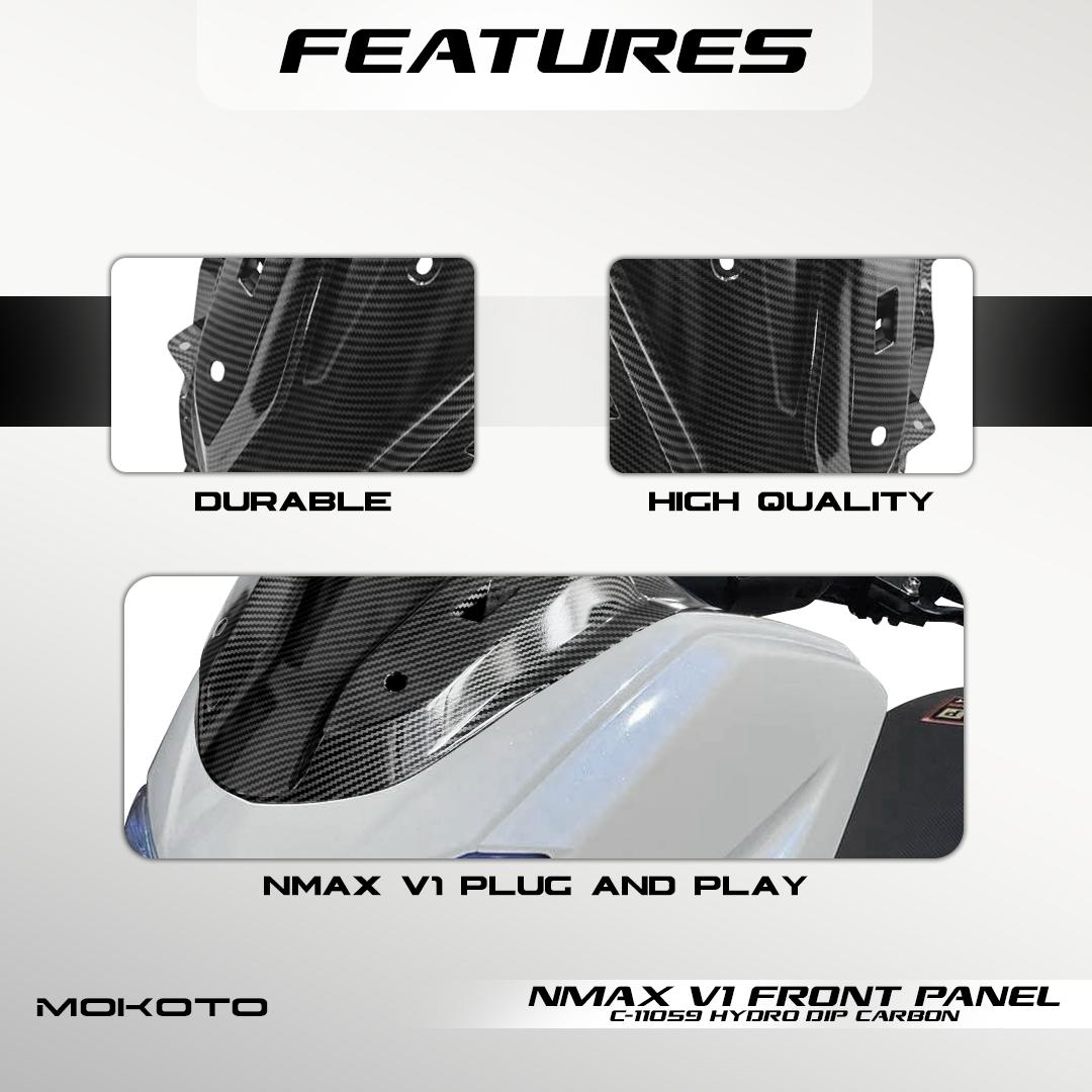 NMAX V1 FRONT COWLING COVER CONSOLE REPLACEMENT WINDSHIELD CHEST FRONT ...