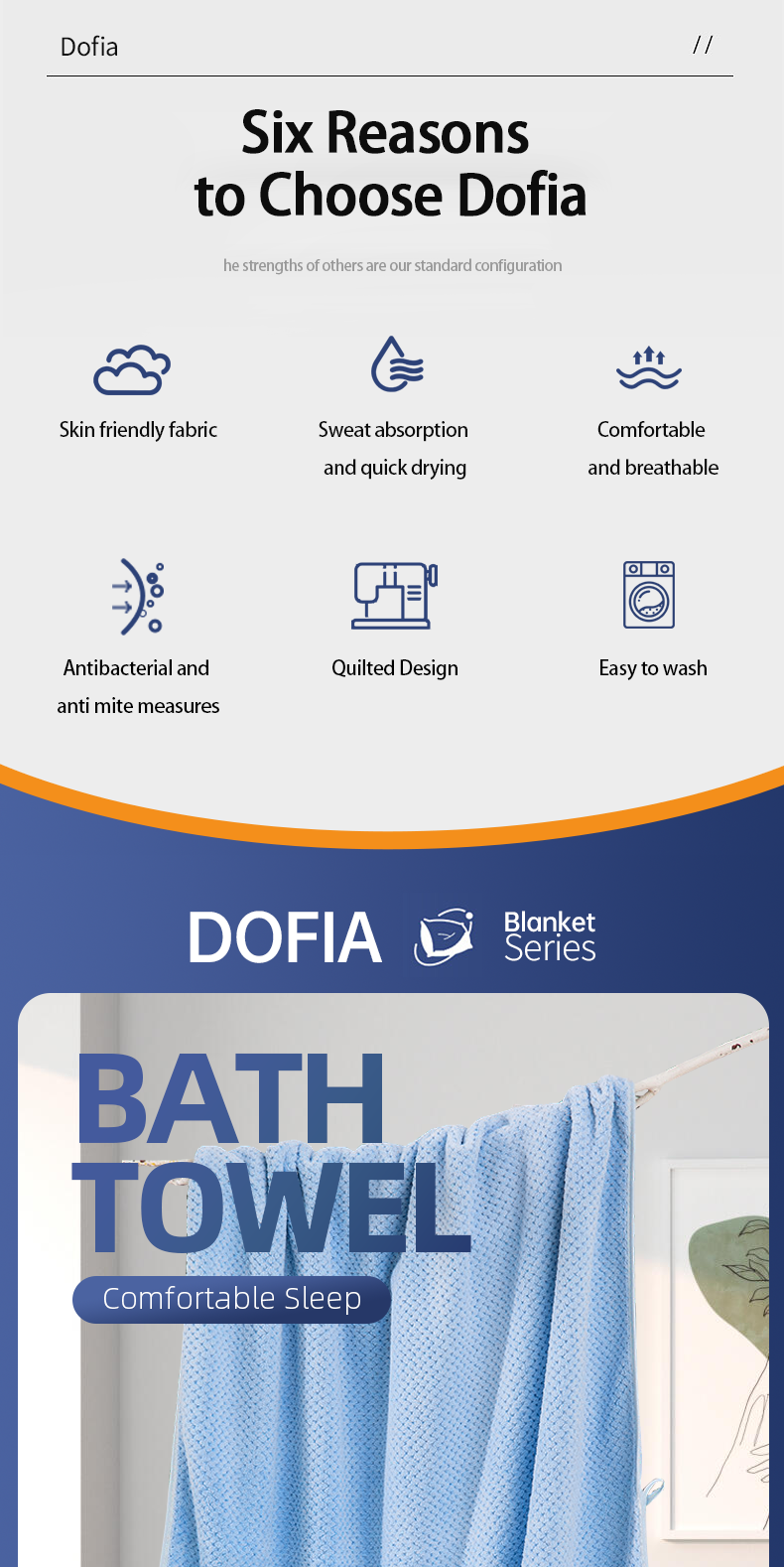 Dofia Cotton Premium Korean Style Big Towel Velvet Quick Dry Absorbent ...