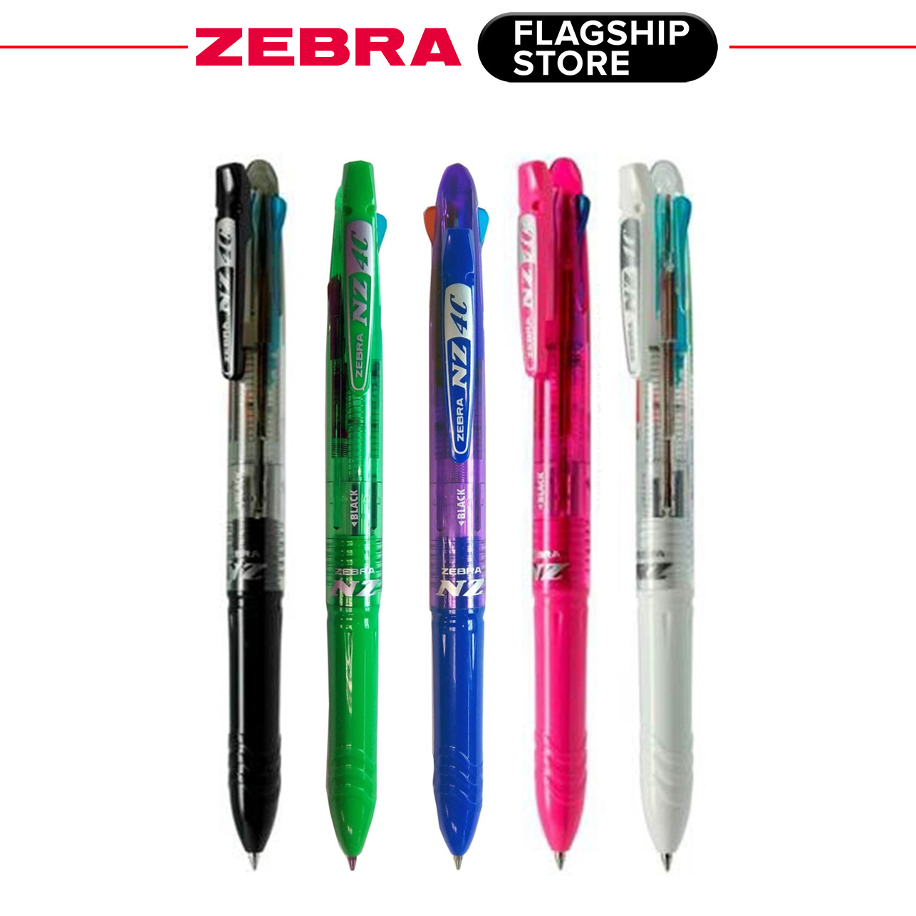 Zebra Pen 4 Color Ballpoint Pen 0.7mm | Shopee Philippines