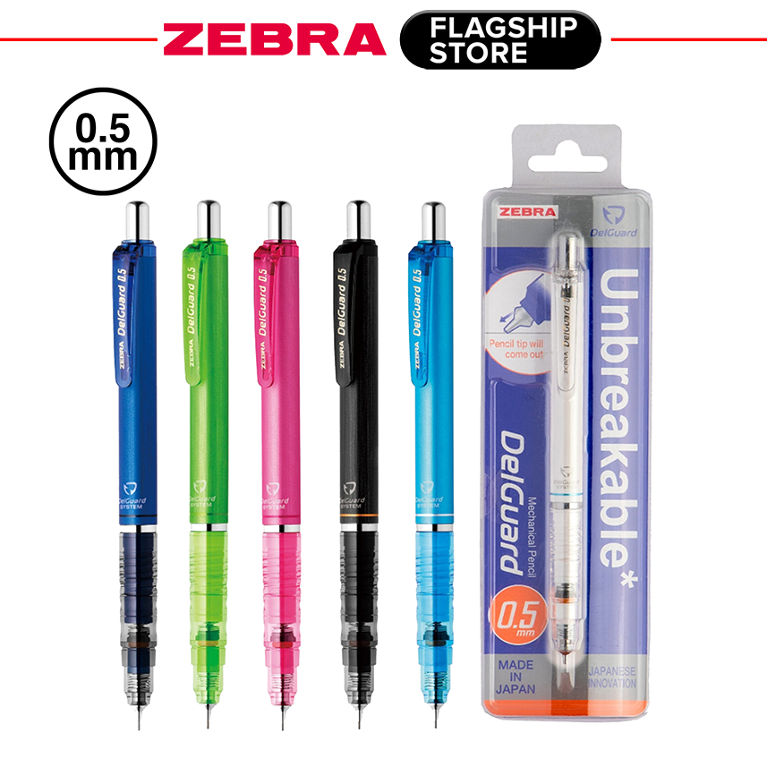 Zebra DELGUARD Unbreakable Mechanical Pencil 0.5mm MA85 (1pc) | Shopee ...