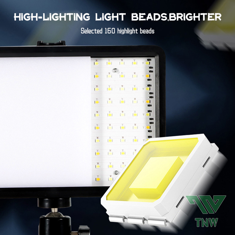TNW 6/8inch LED Video Light Panel Fill Light With Tripod Photography ...