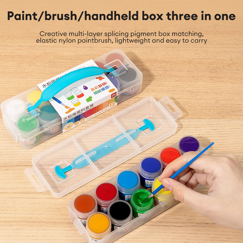 Deli 12/24 Colors Gouache Paint Set 18ml HS114 | Shopee Philippines