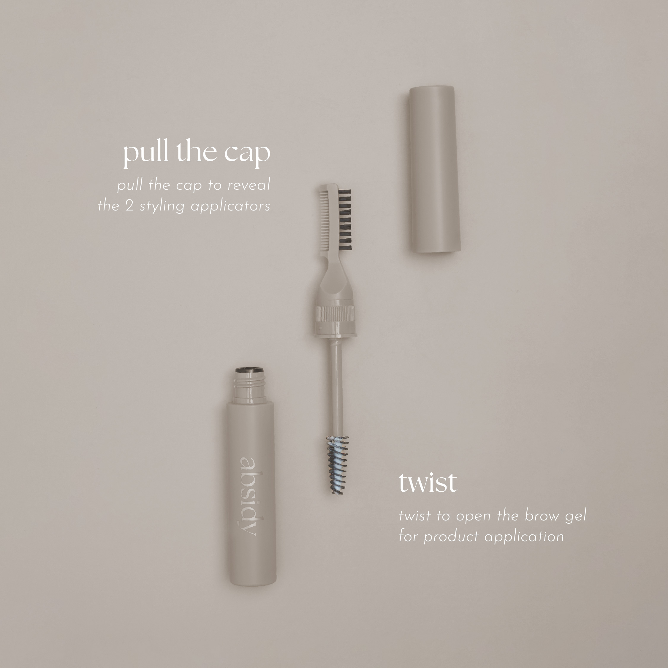 Absidy Sculpt & Hold Multi-Peptide Laminating 3in1 Brow Gel Clear ...