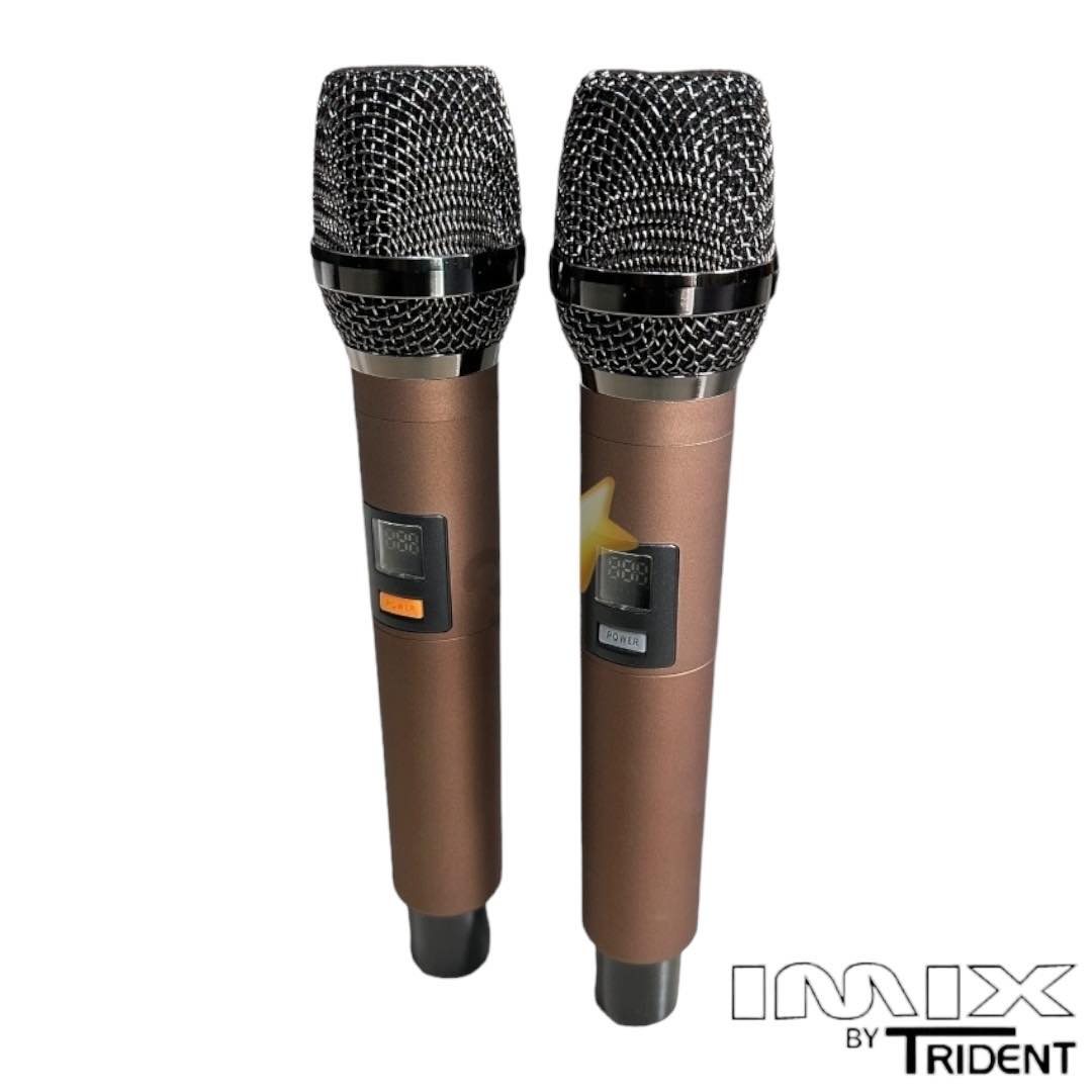 Imix By Trident SRK-4 Mini Mixer with Built In 2 Wireless Mic ...