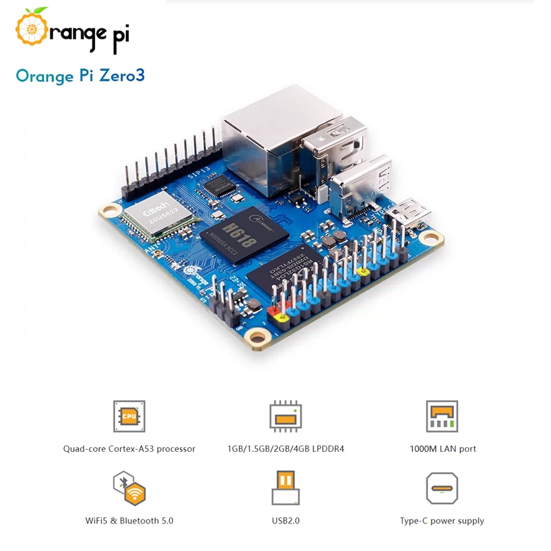 [ Original ] Orange Pi One 1GB / Opi Zero3 1.5GB Kit Mini PC Computer ...