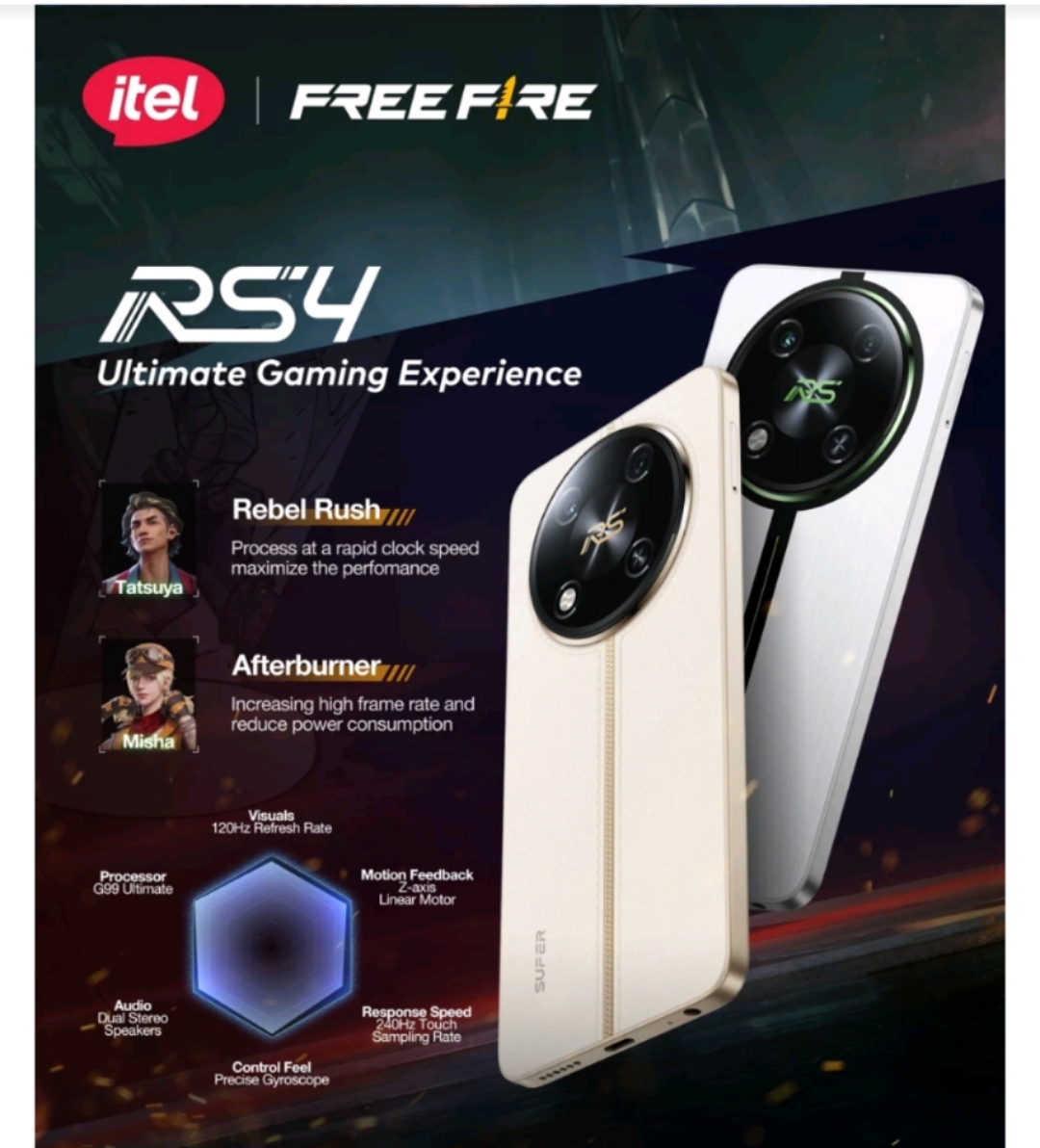 ITEL RS4 SMART PHONE | 16(8+8) GB RAM / 128 G'B ROM | Helio G99 | 45W ...