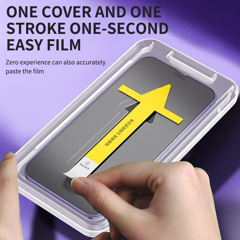 Easy install HD/Privacy Tempered glass screen protector IPHONE 11 12 13 ...
