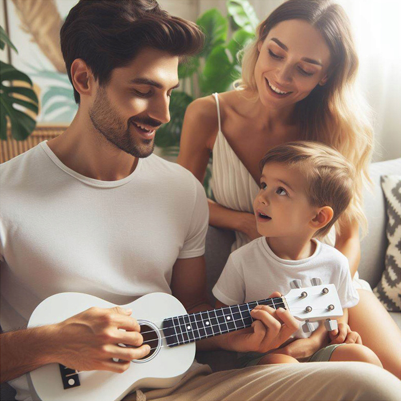 RIXTON Ukulele 4 Strings Soprano Spruce Basswood Guitar Set Complete ...