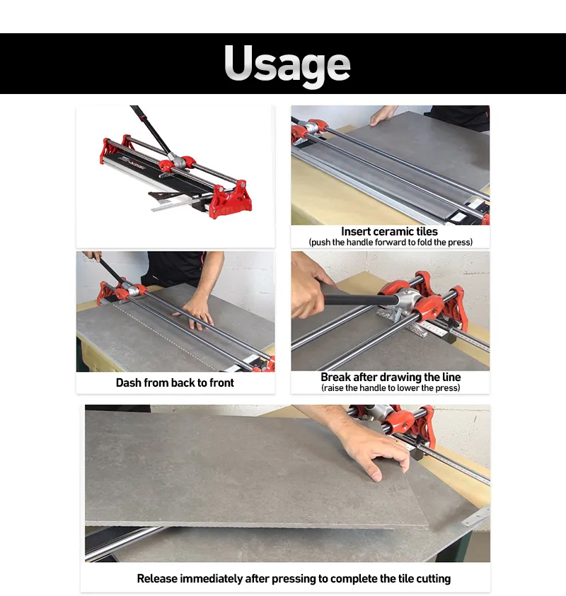 Heavy Duty 400-600MM Manual Tile Cutter Carbide Floor Cutting Ceramic ...