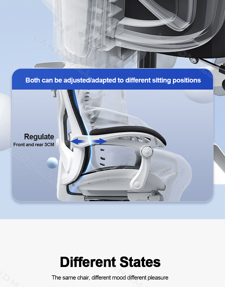 Korean Office chair Mesh Ergonomics Chair Office Chair Computer Chair ...