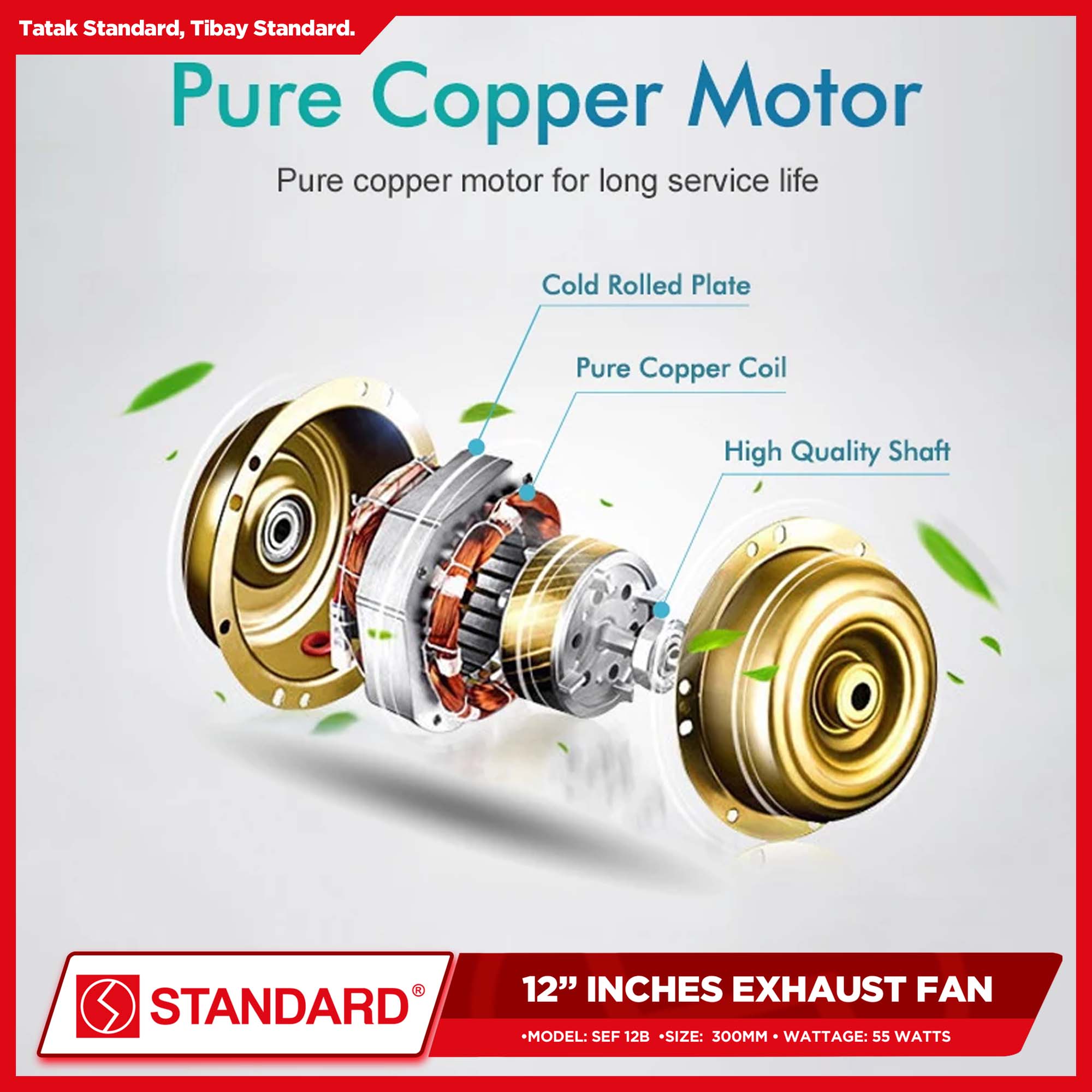 Standard Exhaust Fan Wall 12" SEF 12 | Shopee Philippines
