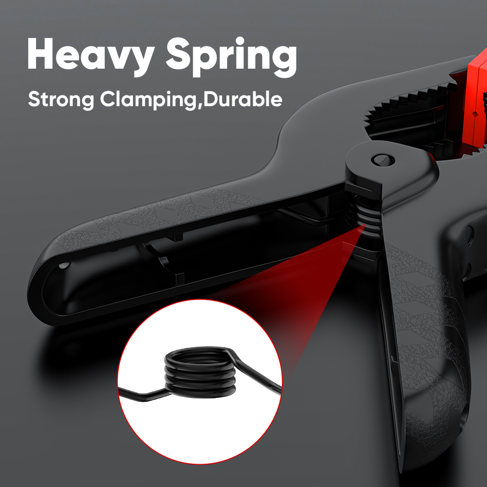 Mitsushi 2/3/4/6/9" Nylon Spring Clamp Carpentry DIY Photography ...